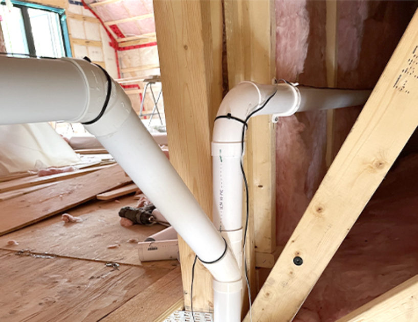 Optimal piping system for a central vacuum | Drainvac